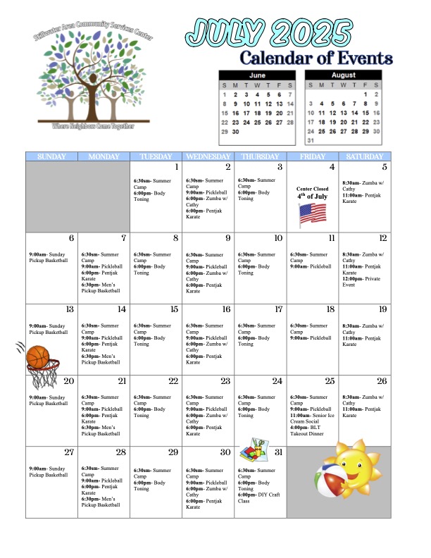 Calendar – Stillwater Area Community Center